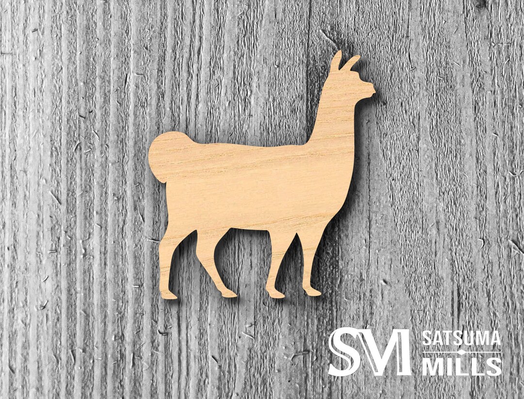Llama Laser Cutout; DIY Crafts, Decor, & Gifts, Multiple Size Options ...
