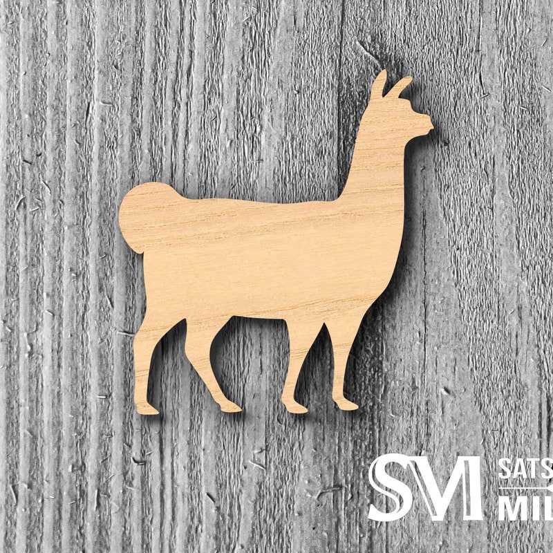 Llama Wood Cutout - Etsy