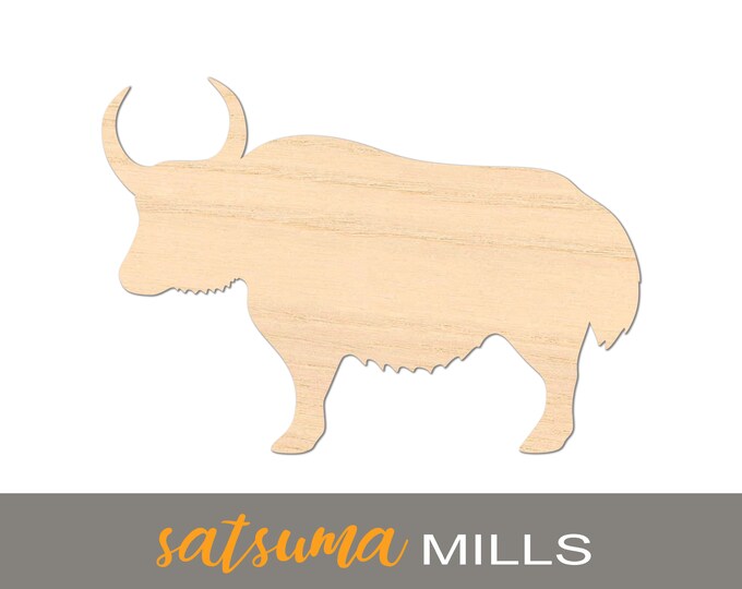 Unfinished Wood Yak Shape - Animal - Craft - up to 24" DIY - Etsy