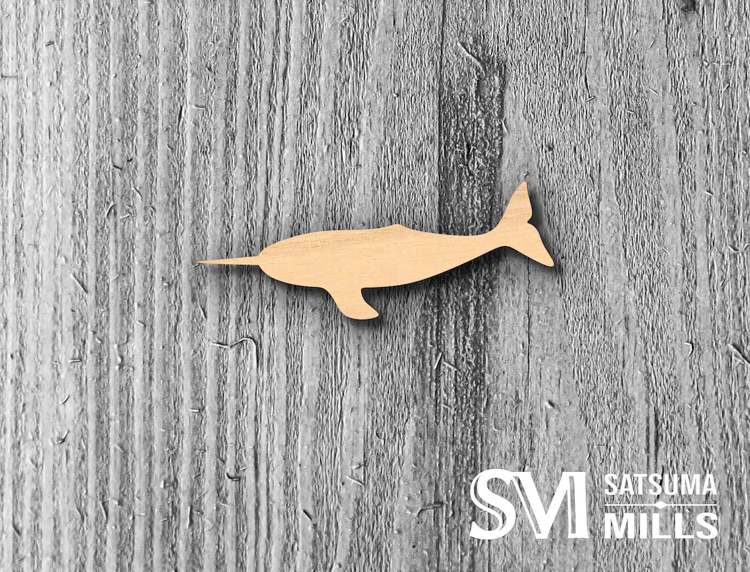 Narwhal Laser Cutout; DIY Crafts, Decor, & Gifts, Multiple Size Options ...