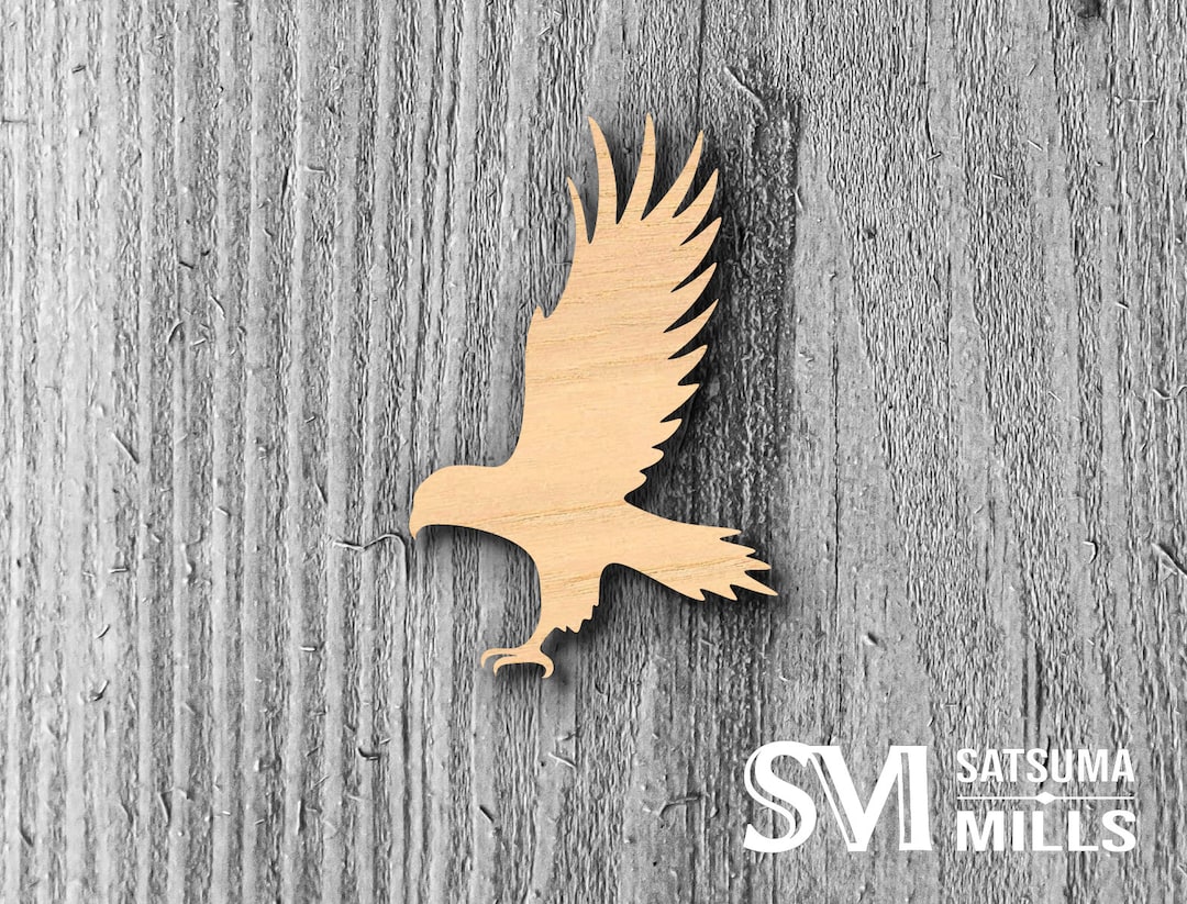 Hawk Laser Cutout; DIY Crafts, Decor, & Gifts, Multiple Size Options ...