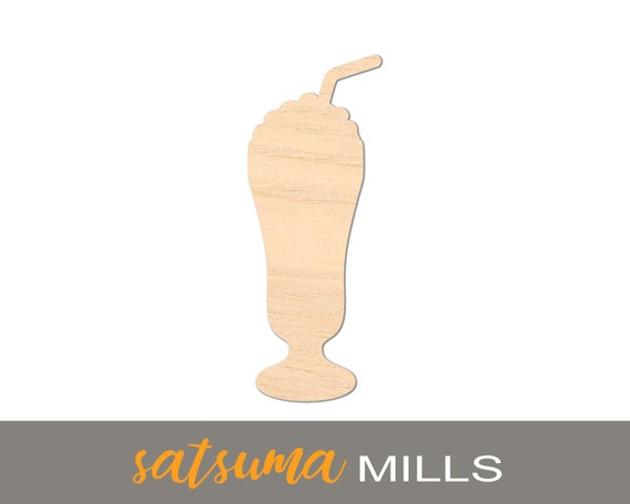 Milkshake Laser Cutout DIY Crafts Decor & Gifts Multiple | Etsy