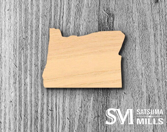 Oregon State Unfinished Wooden State Craft Decorable Shape, Any State ...