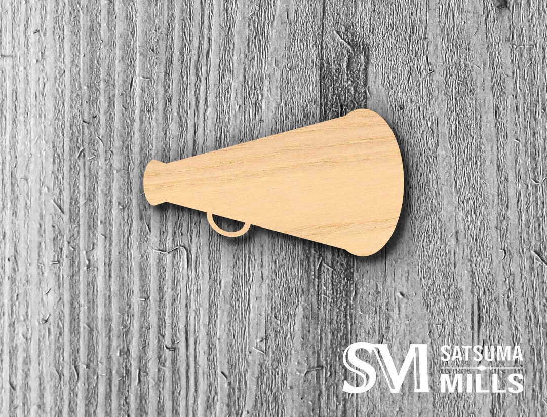 Megaphone Wood Laser Cutout; Volume Discounts, DIY Crafts, Decor ...