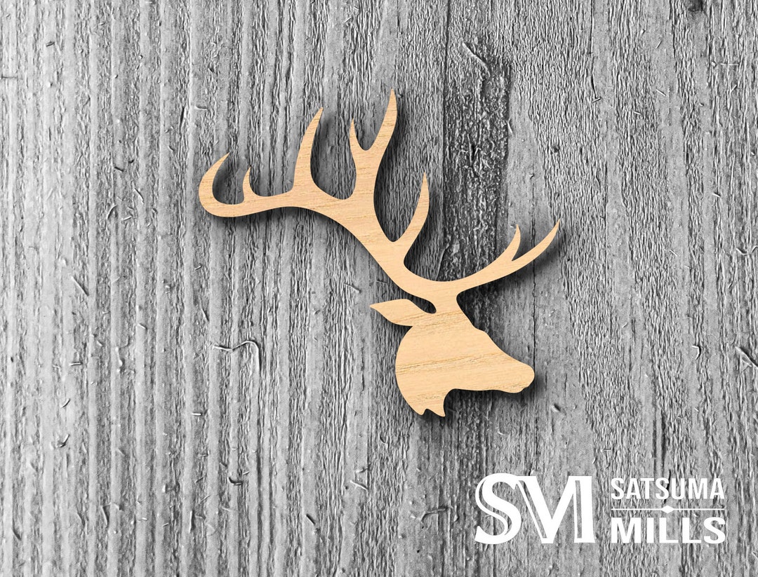 Elk Head Wood Laser Cutout; Volume Discounts, DIY Crafts, Decor ...
