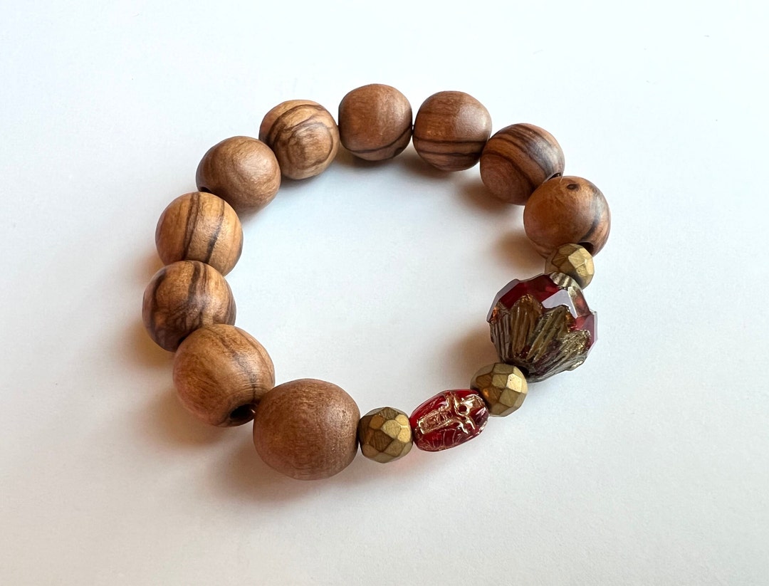 Pocket Rosary 2.25 Diameter Finger Rosary-holy Land Olive Wood and ...