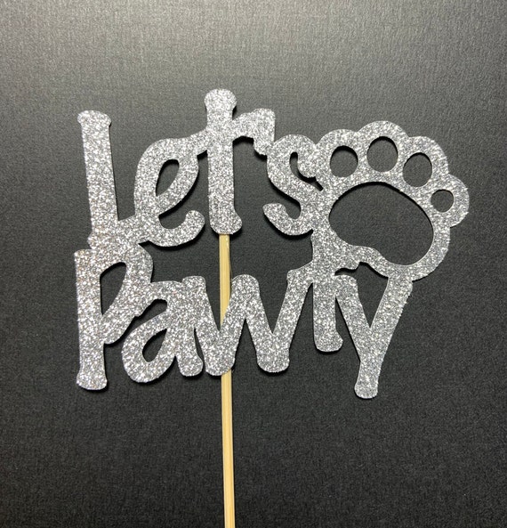 Let's Pawty Dog Birthday Cake Topper. Dog Party Favor. Dog - Etsy Let's Pawty Dog Birthday Cake Topper. Dog Party Favor. Dog - Etsy