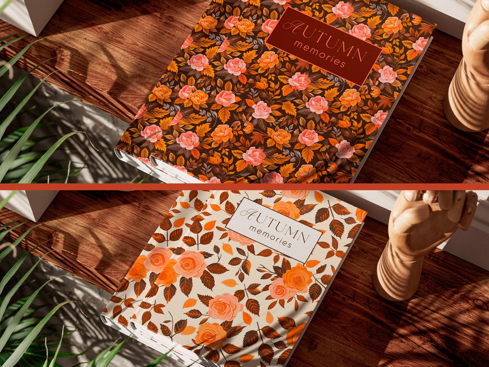 Fall Floral Boho Printable Paper Seamless for Autumn Flower and Leaves ...