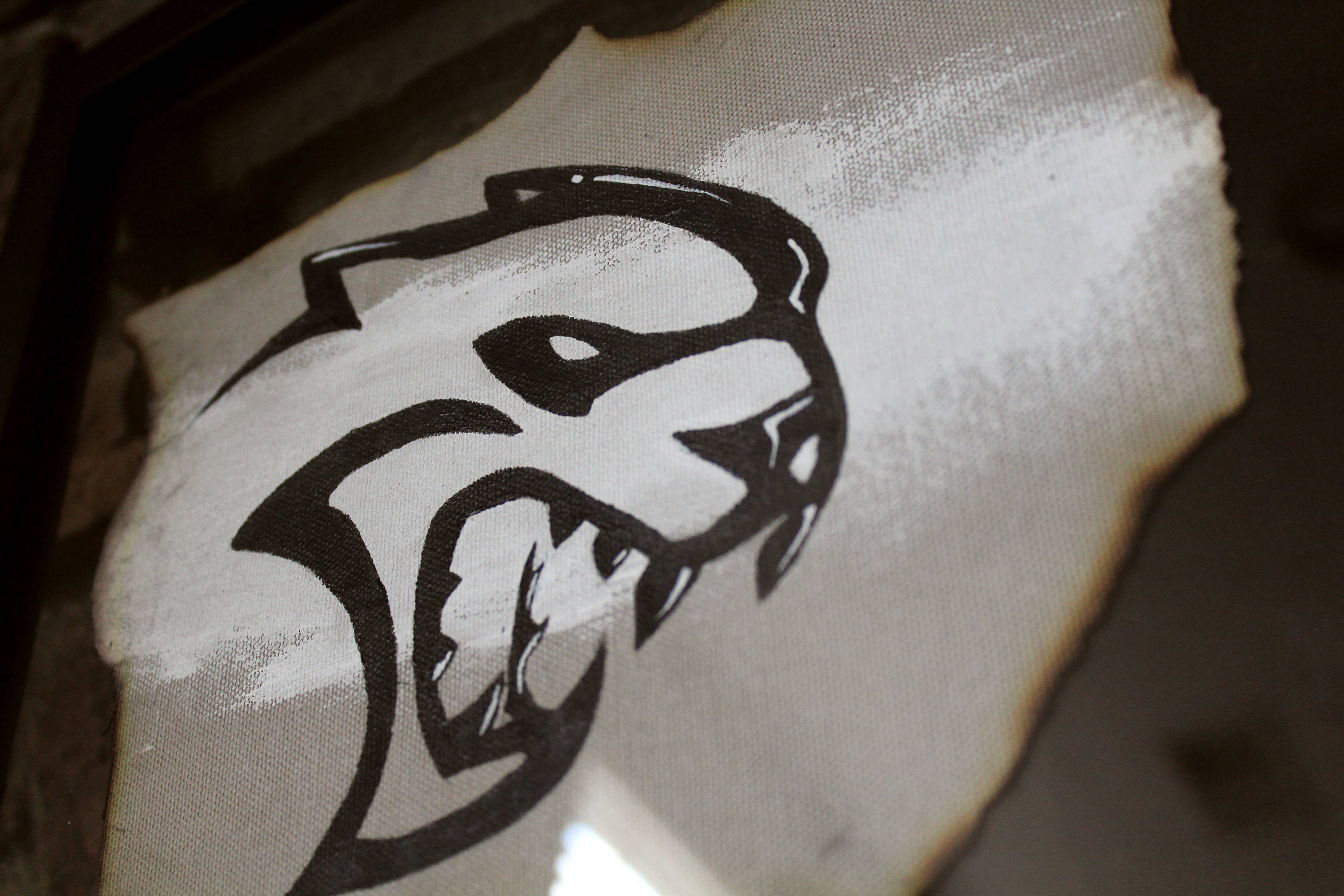 Dodge Hellcat "hell Singed" Custom Made-to-order Mopar Canvas Painting ...