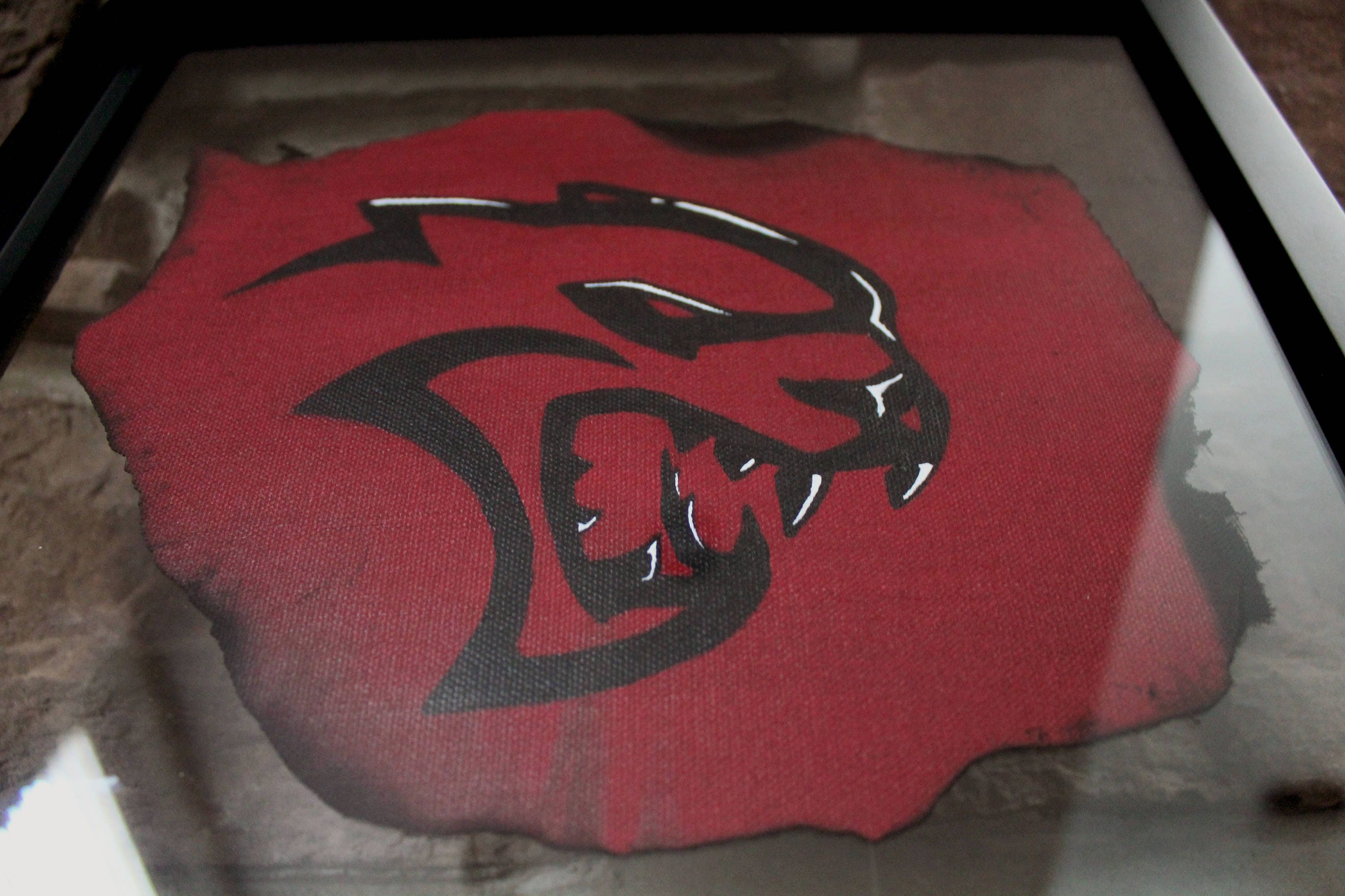 Dodge Hellcat "hell Singed" Custom Made-to-order Mopar Canvas Painting ...