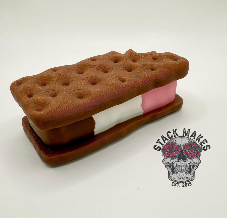 Ice Cream Sandwich Fidget Clicker | Sensory Popper | Cute Dessert ...