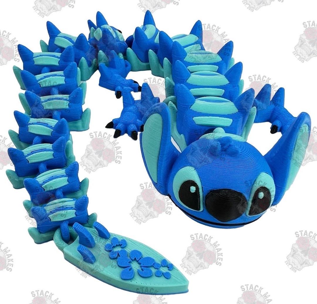 Articulated Alien Inspired Dragon 3D Printed Collectible - Etsy