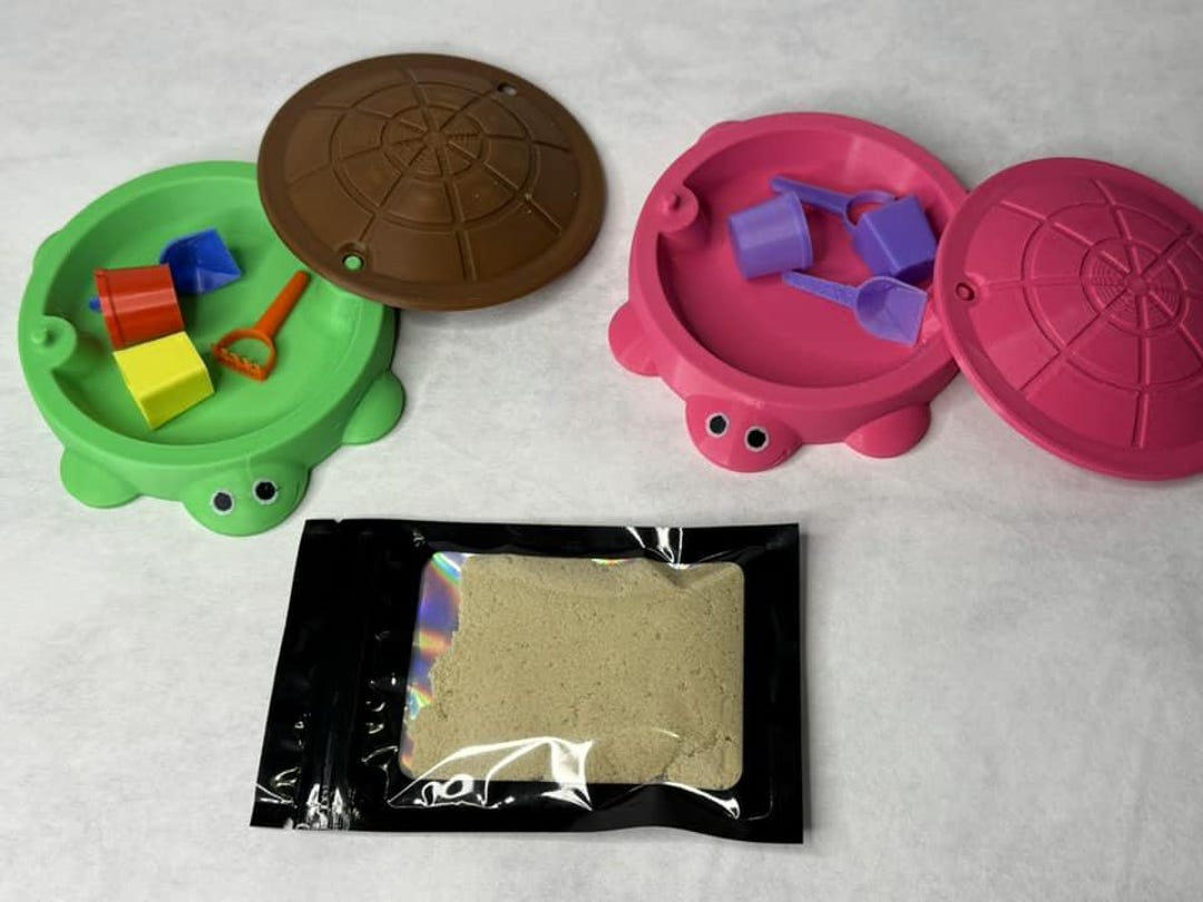 Mini Turtle Sand Box, Millennial Zen Garden, Mini Sandbox, Kinetic Sand ...