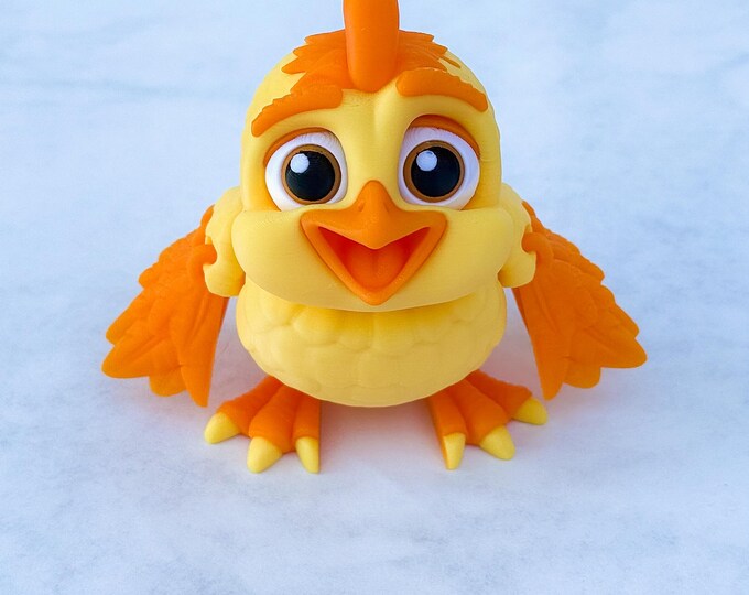 Chicken Figure, Articulating Chicken, Cute Chicken Toy, Baby Chicken ...