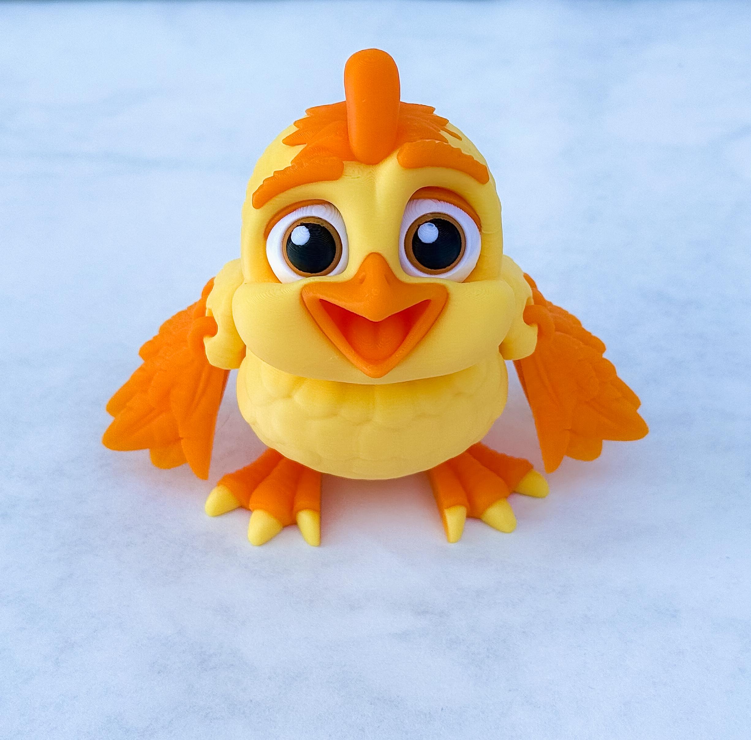 Chicken Figure, Articulating Chicken, Cute Chicken Toy, Baby Chicken ...