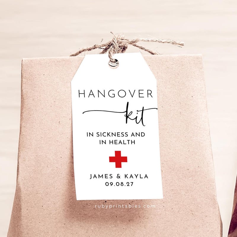Wedding Hangover Kit - Etsy