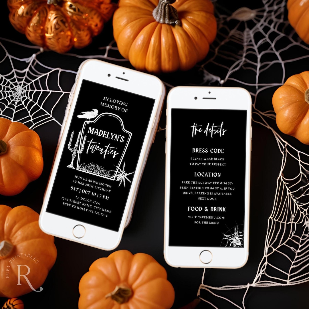 RIP Twenties Party Electronic Invitation, RIP 20s Party Evite, 30th ...