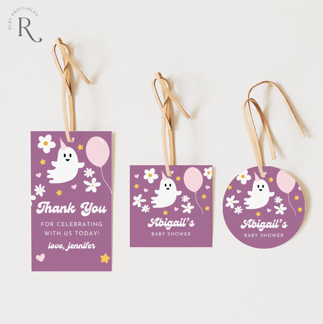 Halloween Tags Labels Template, Trick or Treat, Favor Tags, Editable ...