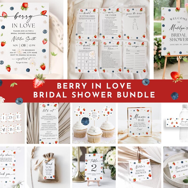 Love Berry Bridal Shower - Etsy