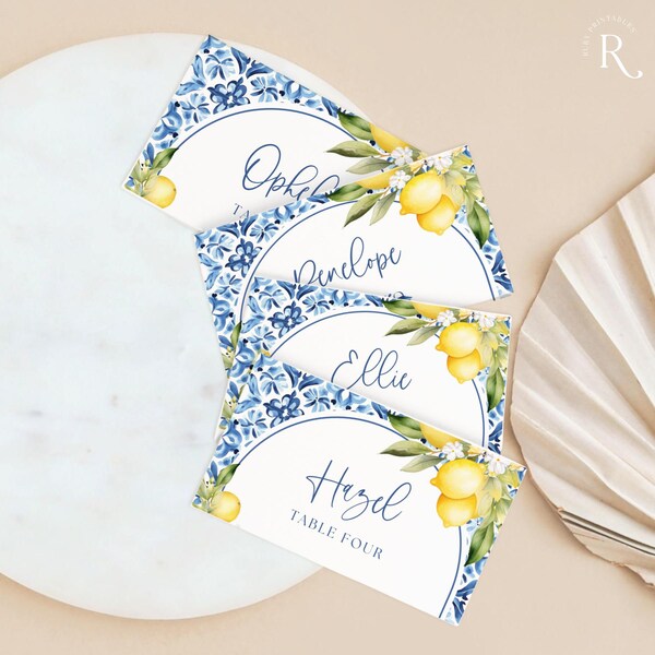 Lemon Placecards - Etsy
