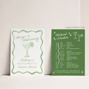 Margs and Matrimony Bachelorette Invite Template, Margaritas and ...