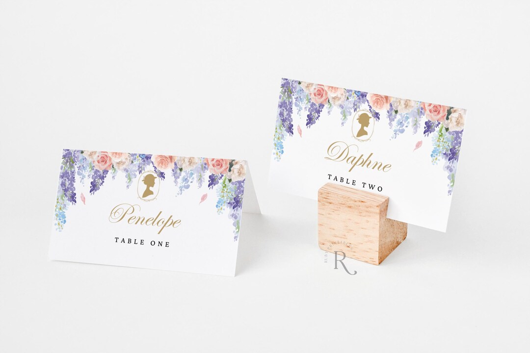 Place Cards Template, Food Buffet Label, High Tea Bridal Shower ...