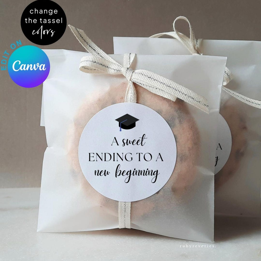 Graduation Gift Tag Editable TEMPLATE Graduation Party Favor Tags ...