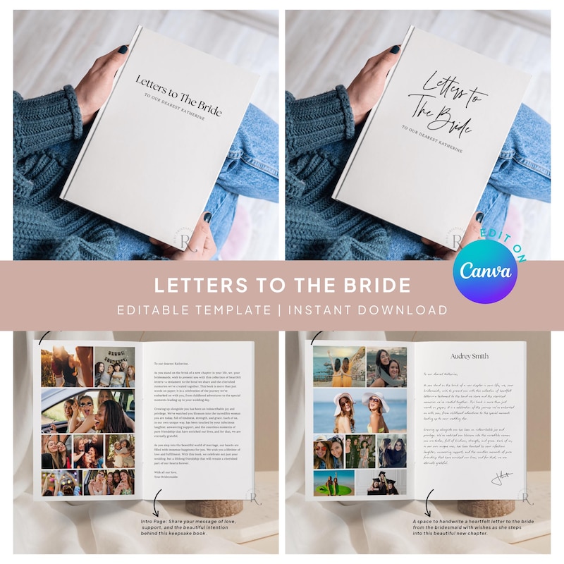 Letters to the Bride Book - Etsy