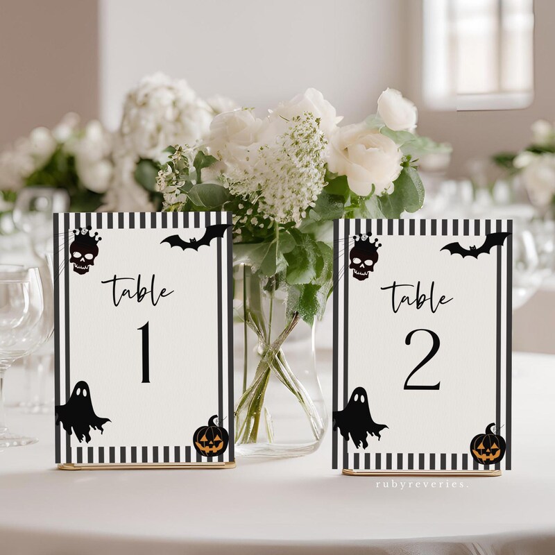 Spooky Table Numbers - Etsy