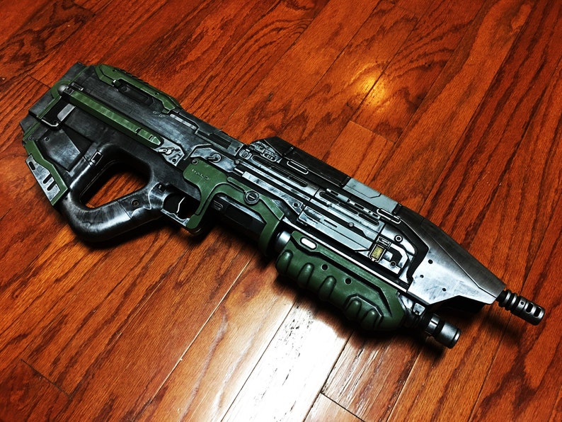 Halo Master Chief UNSC MA5 Blaster Rifle Custom Painted Prop | Etsy