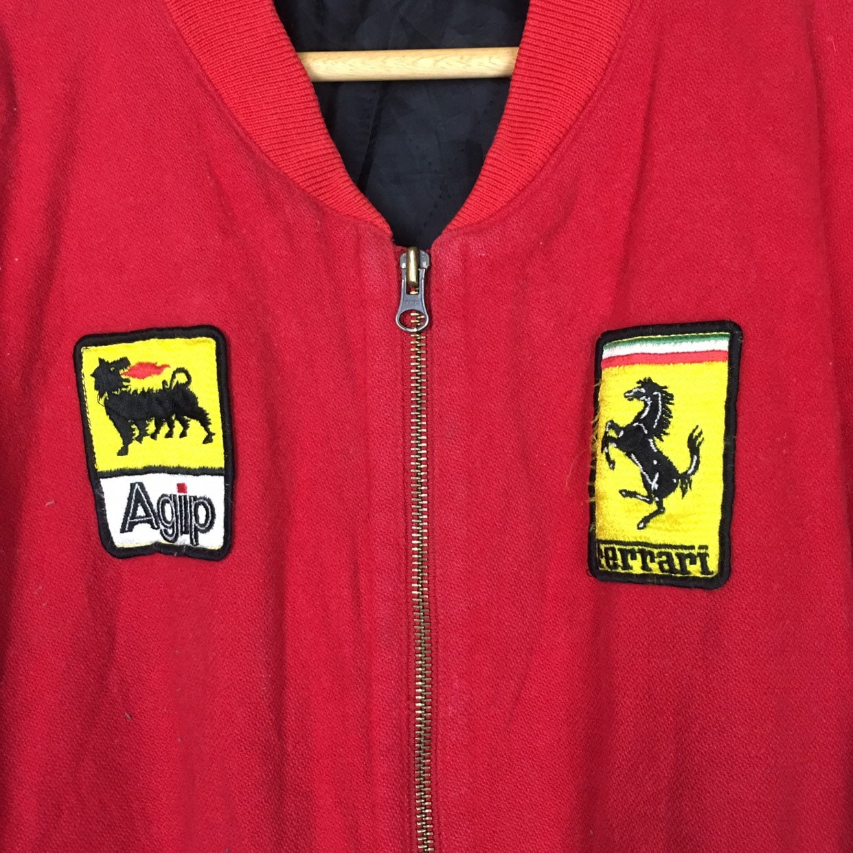 Vtg Agip Ferrari F1 Team Bomber Jacket - Etsy