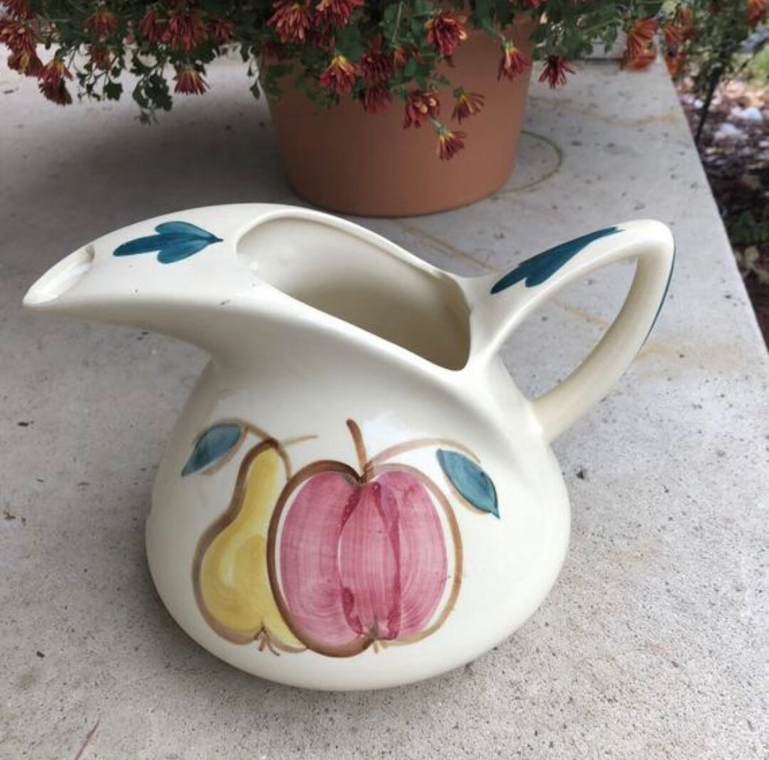 Vintage MCM Mid-century Modern Large Purinton Pottery Apple & Pear ...