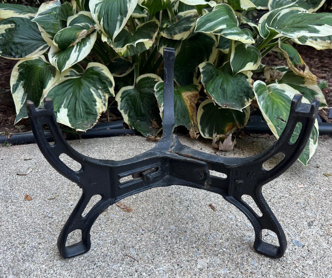 Vintage Cast Iron Hot Water Tank Stand Holder Steampunk Industrial ...