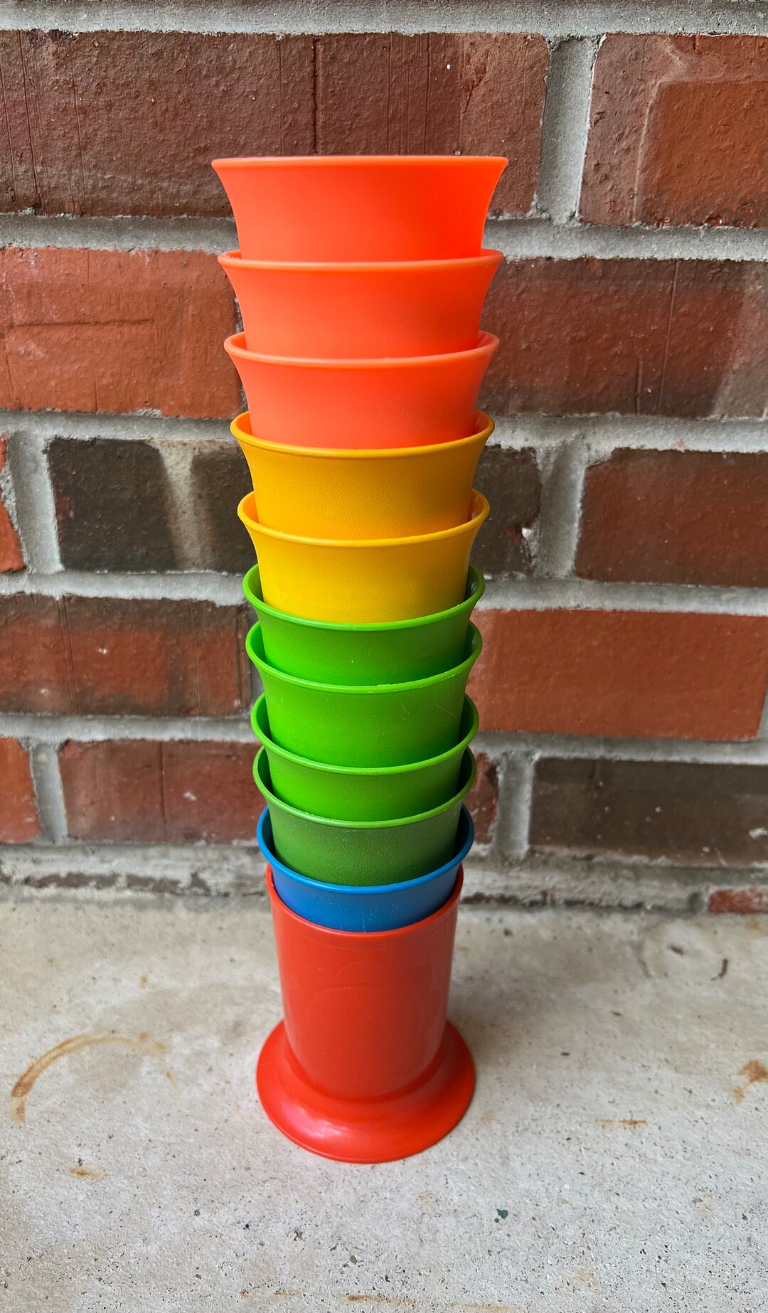 Set of 10 Vintage Tupperware Bell Kids Sippy Cups 109 (no Lids) W ...