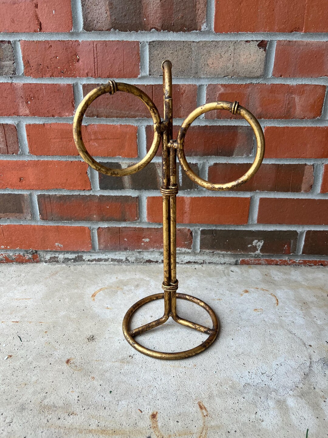 Vintage MCM Mid-century Modern Hollywood Regency Italian Gold Gilt Tole ...