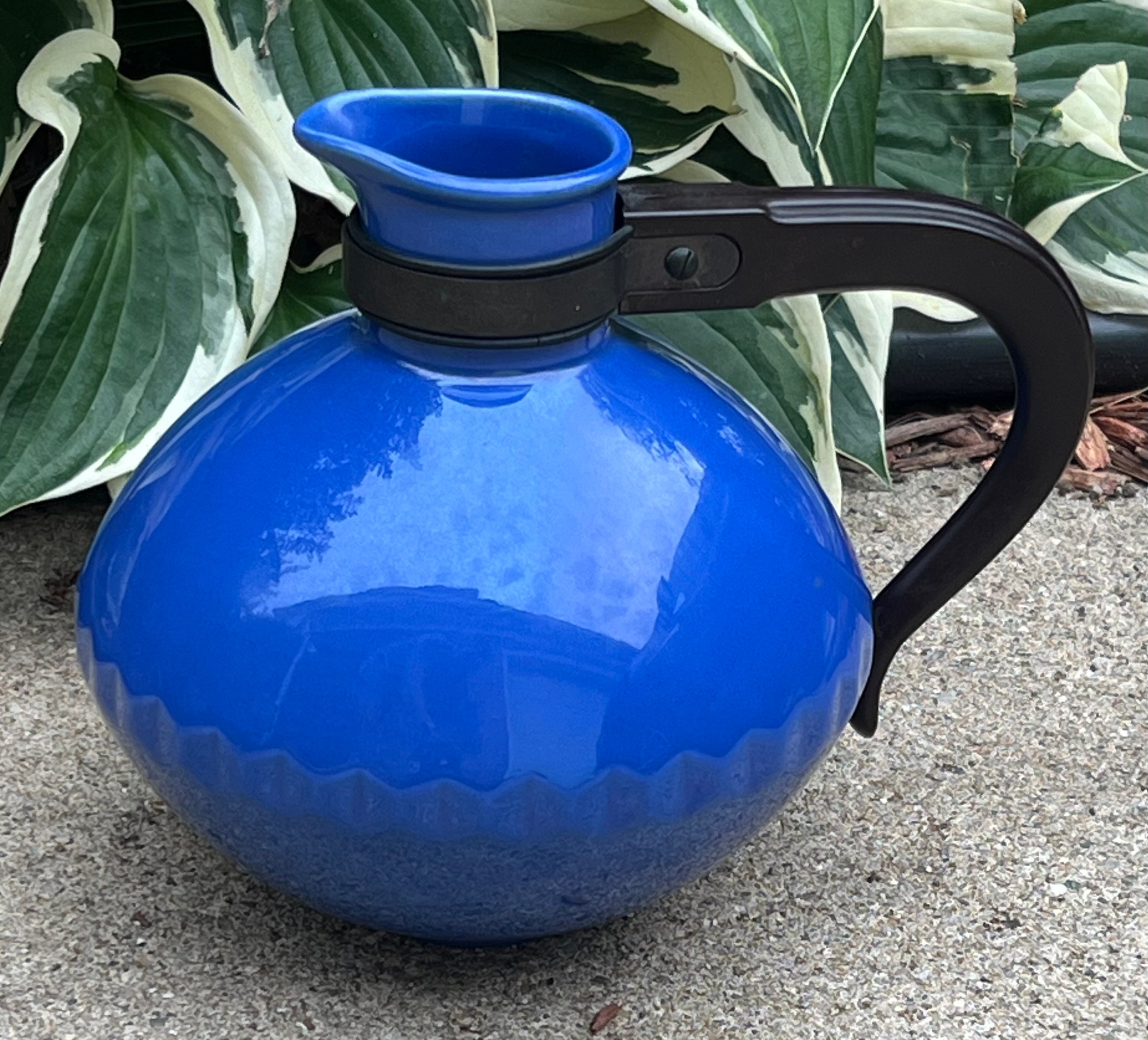 Vintage Vernon Kilns Coronado Cobalt Blue Carafe Jug W/bakelite Handle ...