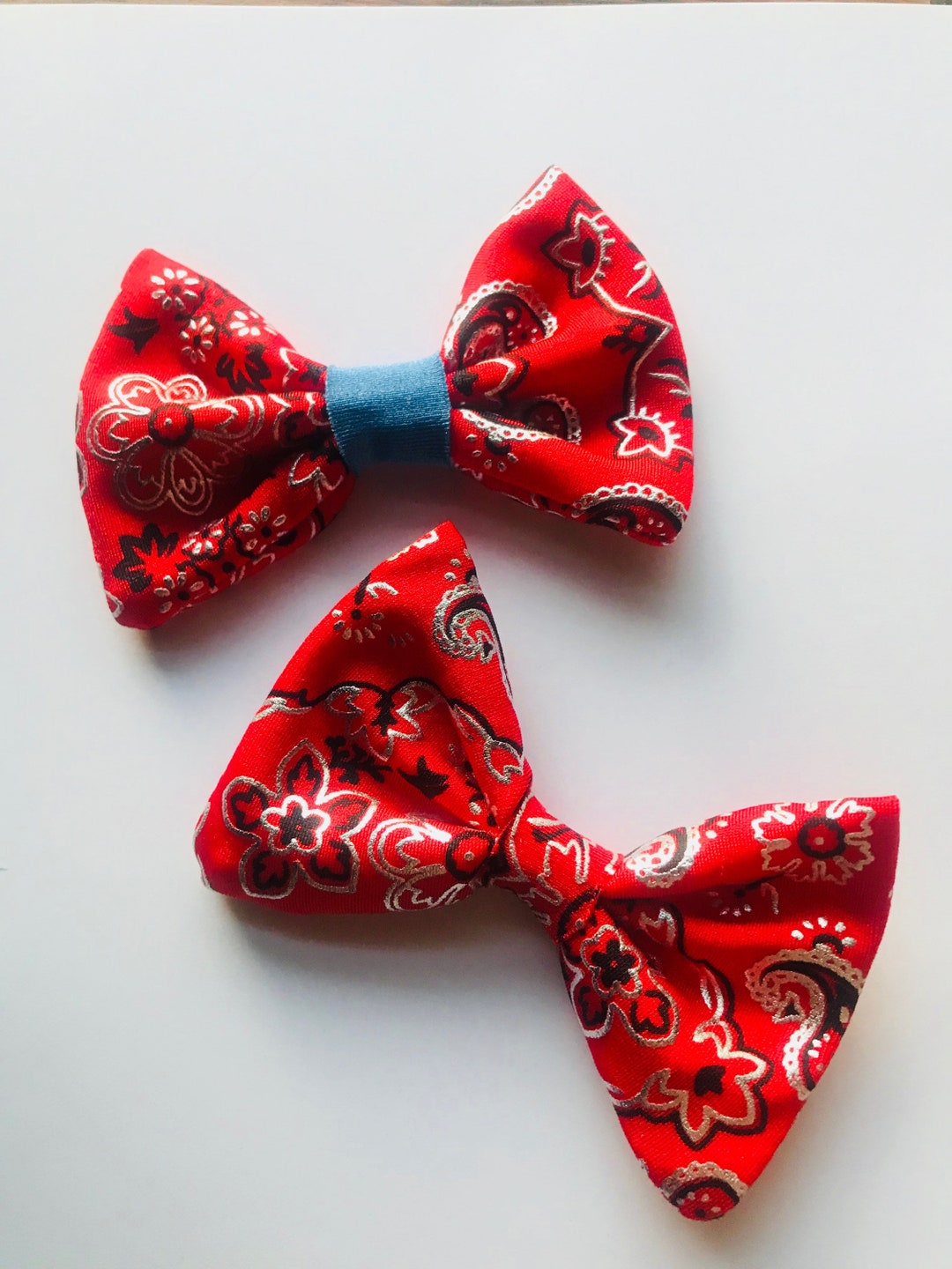 Bandana Bow - Etsy