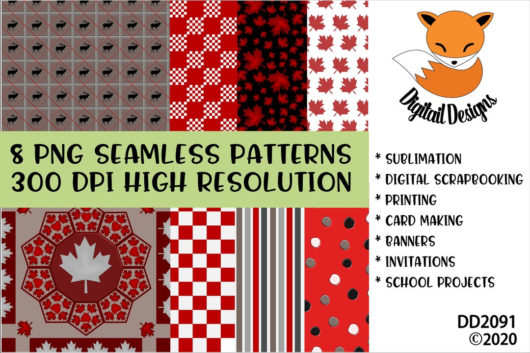 Canadian Digital Paper Pack - Instant Download - Canada Inspired ...