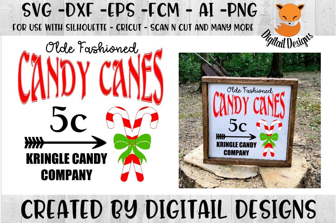 Candy Cane SVG - Candy Cane Sign SVG -winter SVG - Png - Fcm - Eps ...