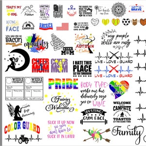 Huge 400 SVG Bundle - Dxf - Png - Fcm - Eps - Ai - Cut File ...