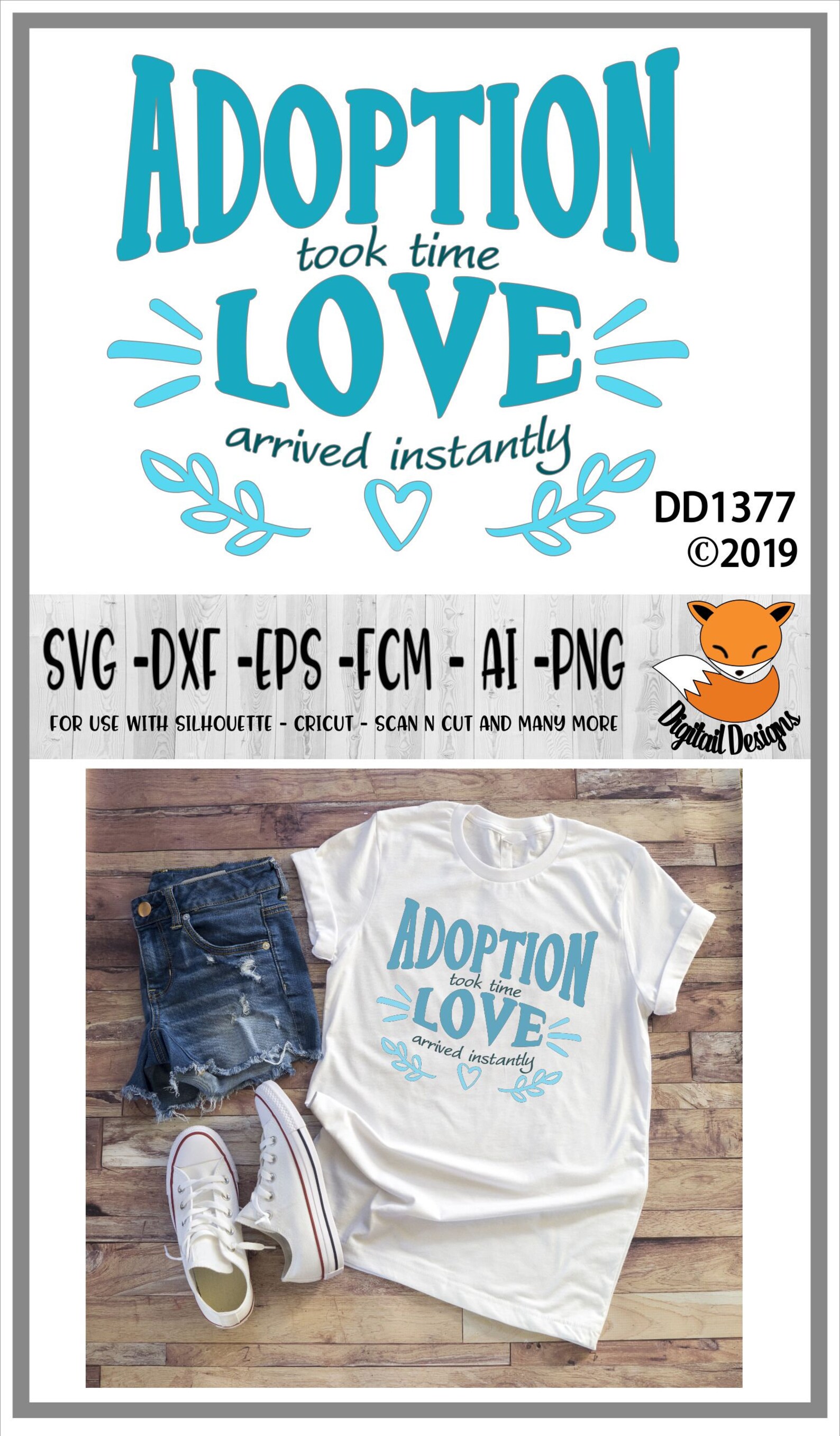 Adoption is Love SVG Adopted Baby SVG Family SVG Dxf - Etsy