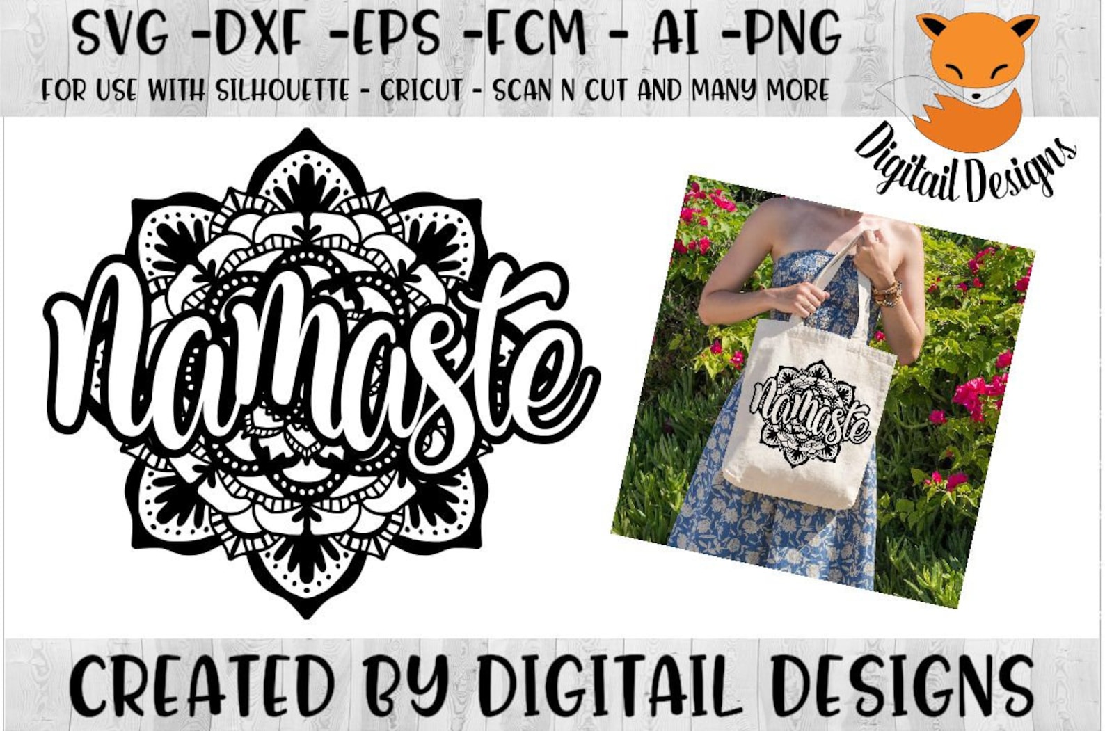 Yoga SVG Png Dxf Eps Fcm Ai Namaste Inspiration | Etsy