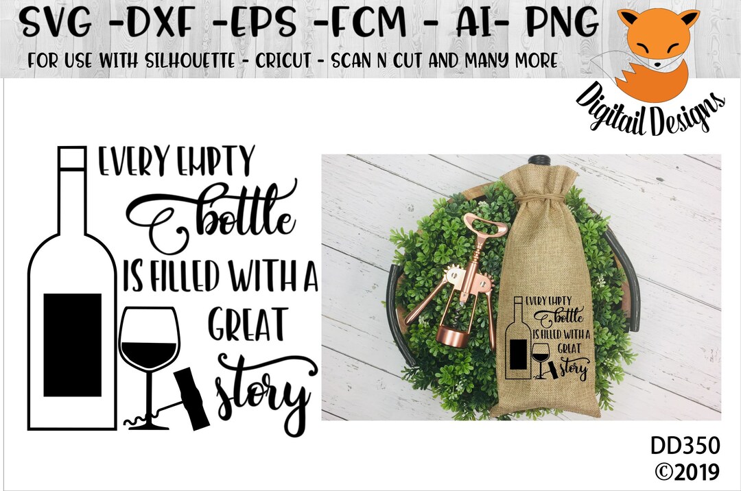 Every Empty Bottle SVG - Dxf - Png - Eps - Ai - Fcm - Cricut ...