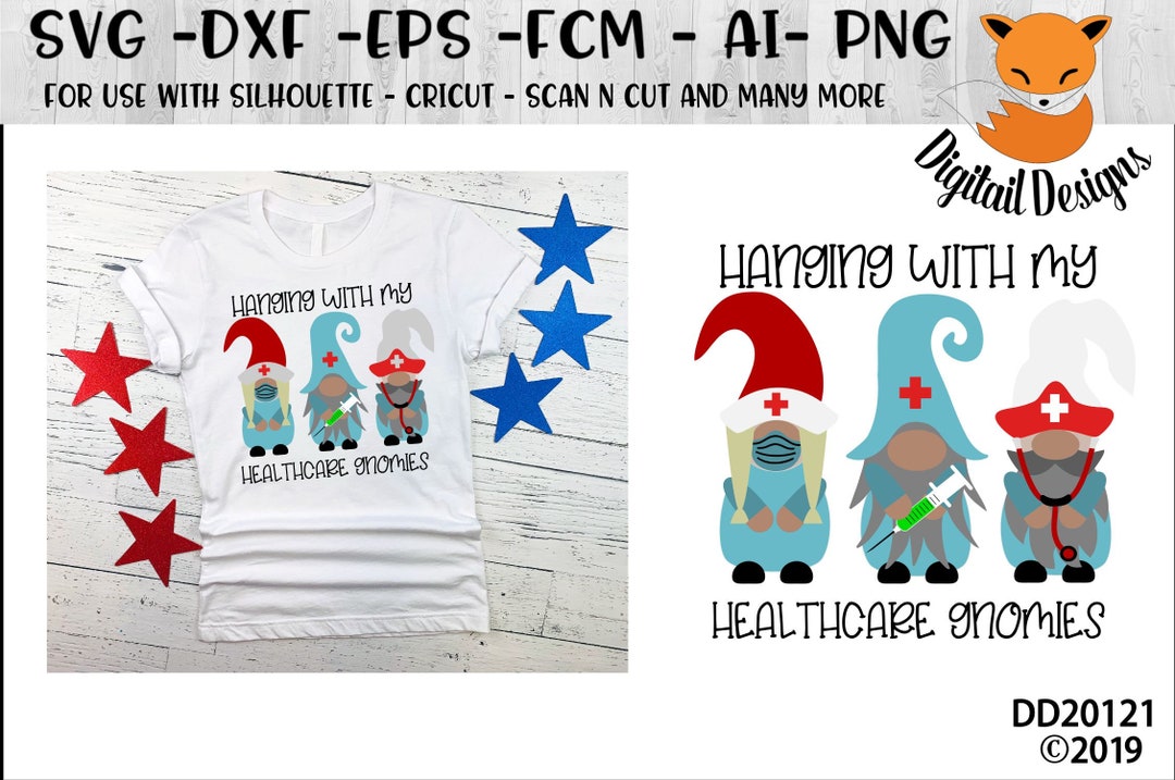 Medical Gnome SVG - Png - Dxf - Eps - Fcm - Ai - Instant Download ...