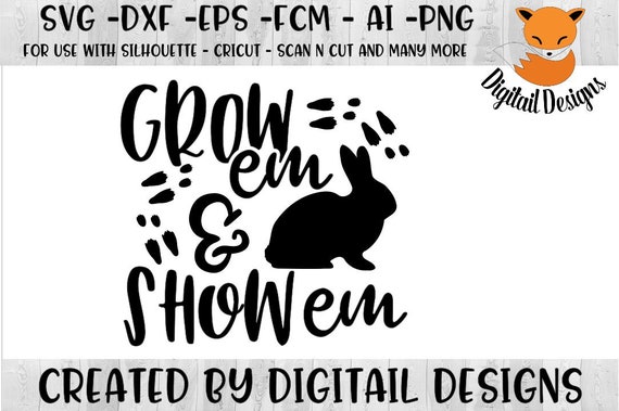 Rabbit SVG Png Dxf Eps Fcm Ai Cut File | Etsy