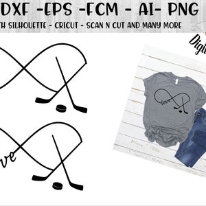 Hockey Infinity SVG - Png -dxf - Eps - Ai - Fcm - Hockey SVG ...