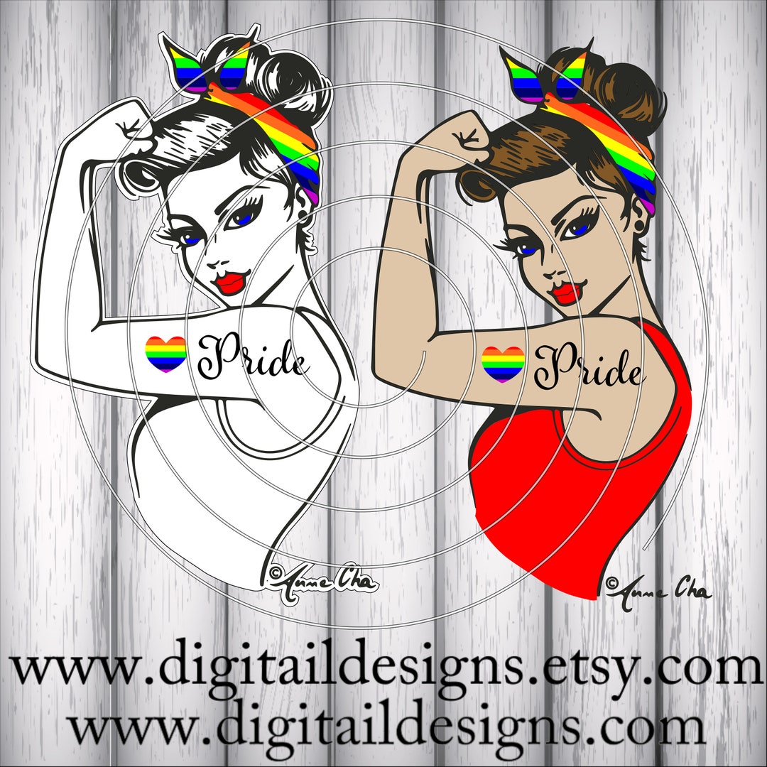 Pride Girl Power SVG - Eps - Ai - Dxf - Cut File - Silhouette - Cricut ...