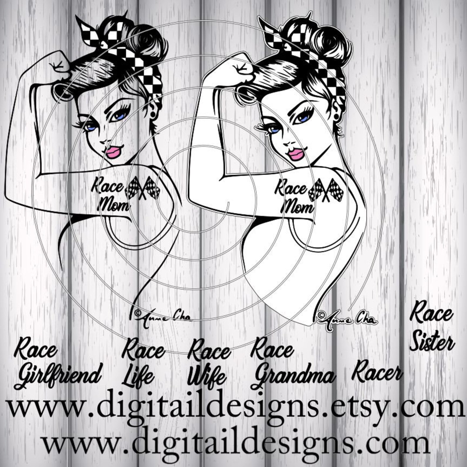 Official Race Life Rosie SVG Eps Ai Dxf Cut File - Etsy