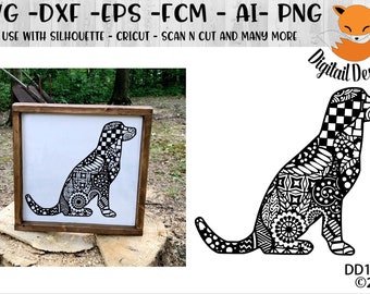 Golden Lab Dxf - Etsy