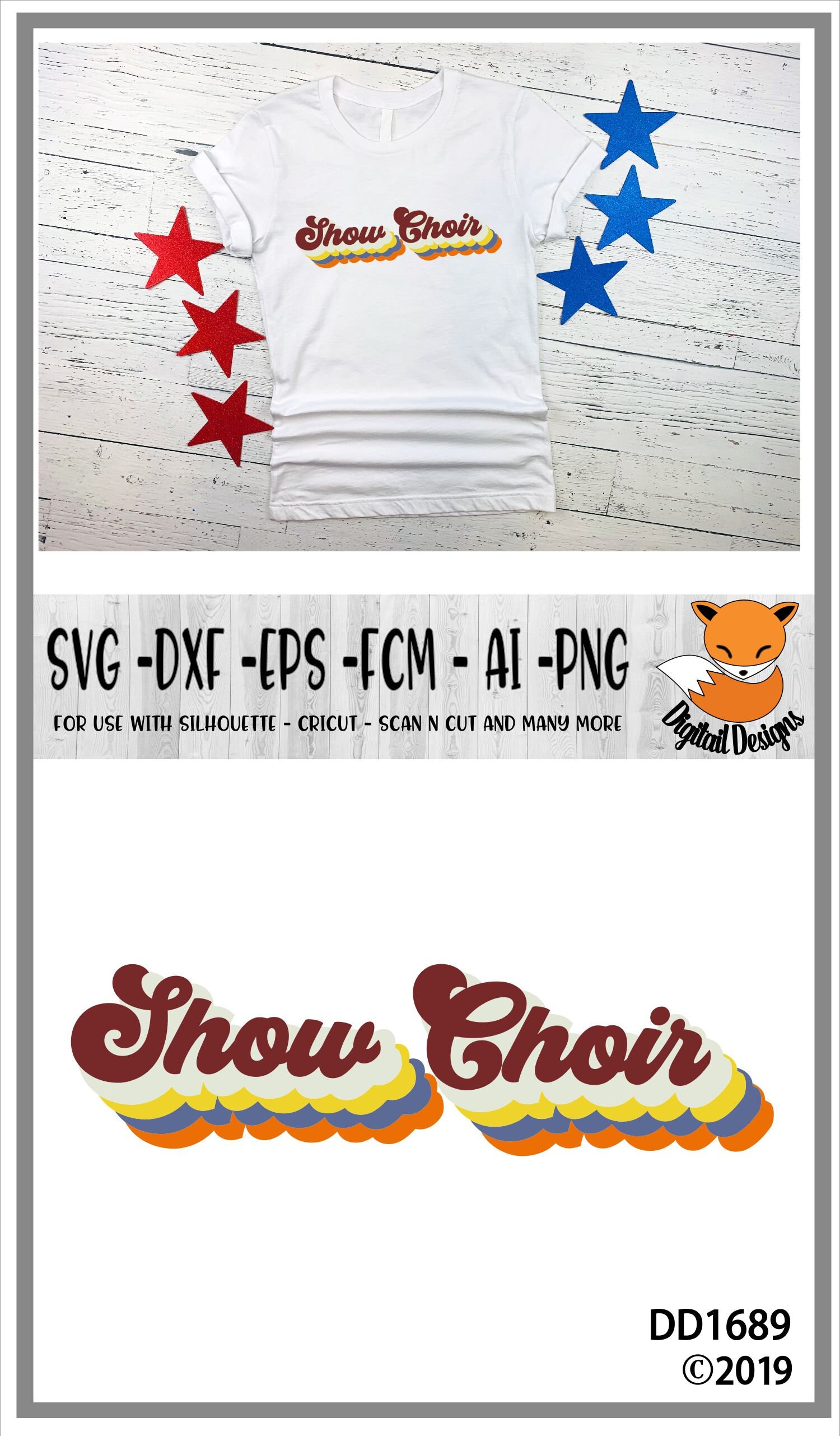 Retro Show Choir SVG - Dxf - Png - Eps - Fcm Ai - Instant Download ...